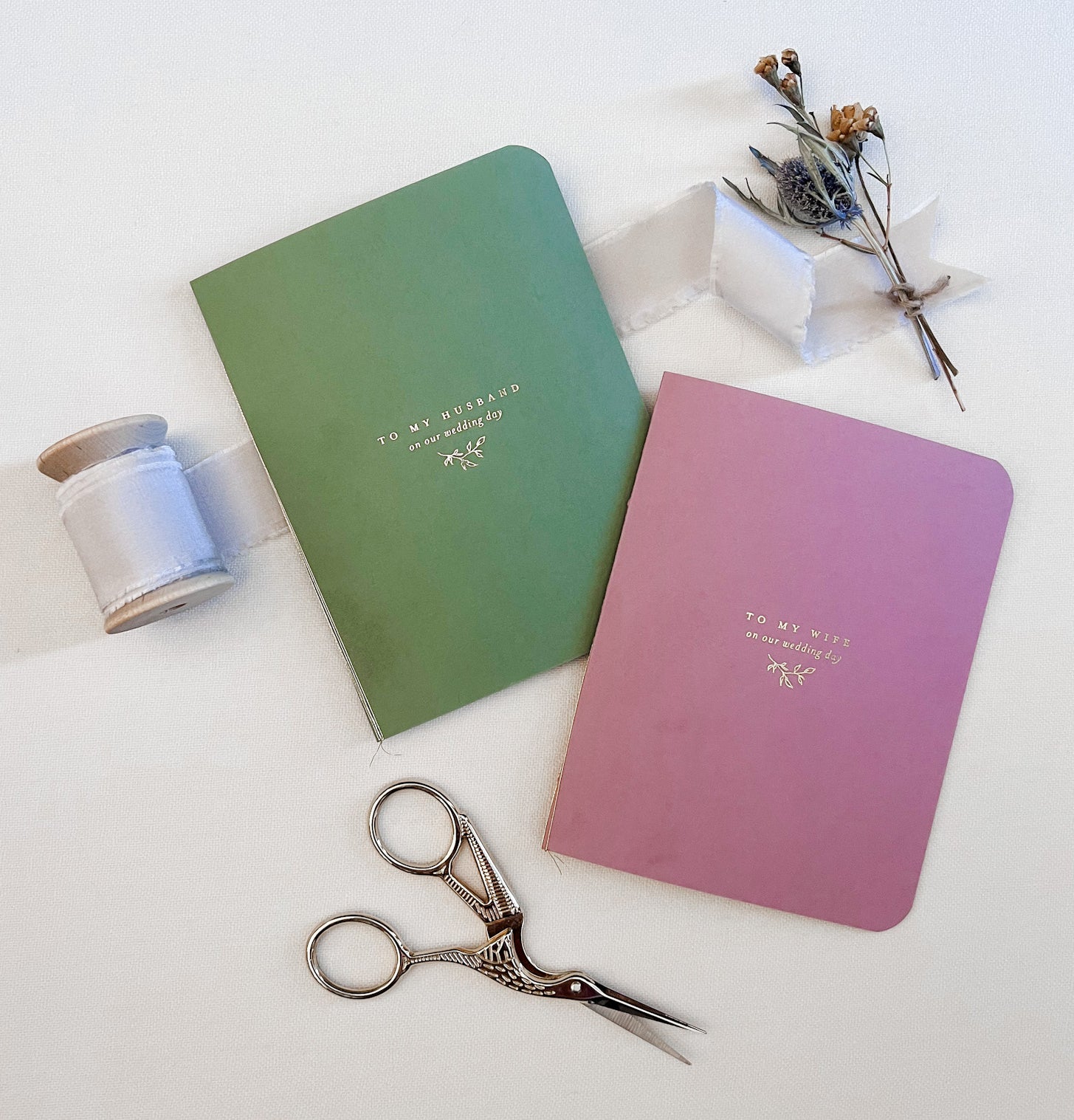 Wax Seal His & Hers Vow Book Sets | Jen Simpson Design, LLC
