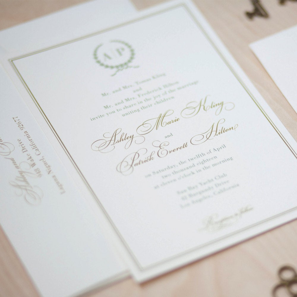 Ashley // Classic Monogram Suite – Jen Simpson Design, LLC