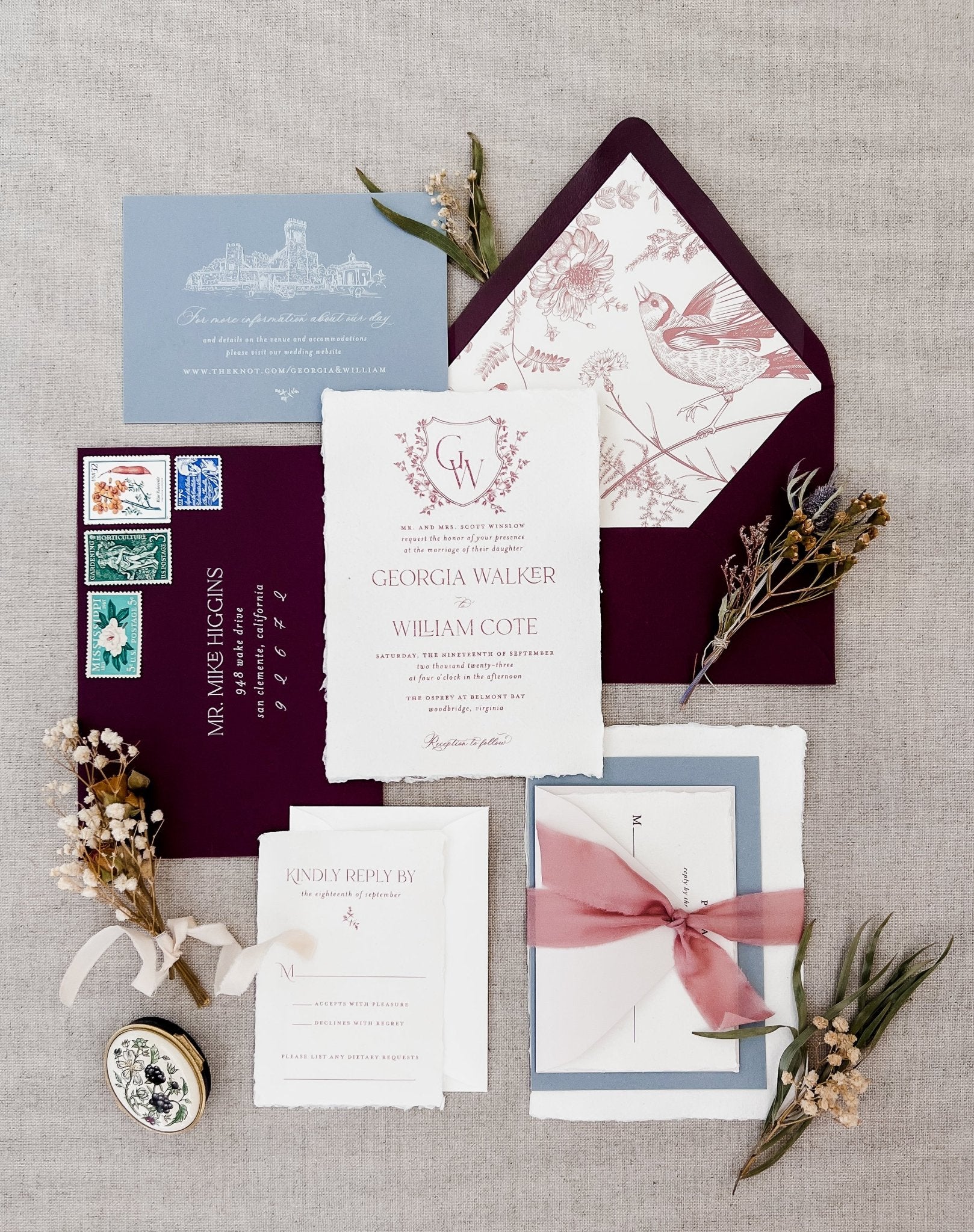 Georgia // Ivy & Wild Flowers Sample – Jen Simpson Design, LLC
