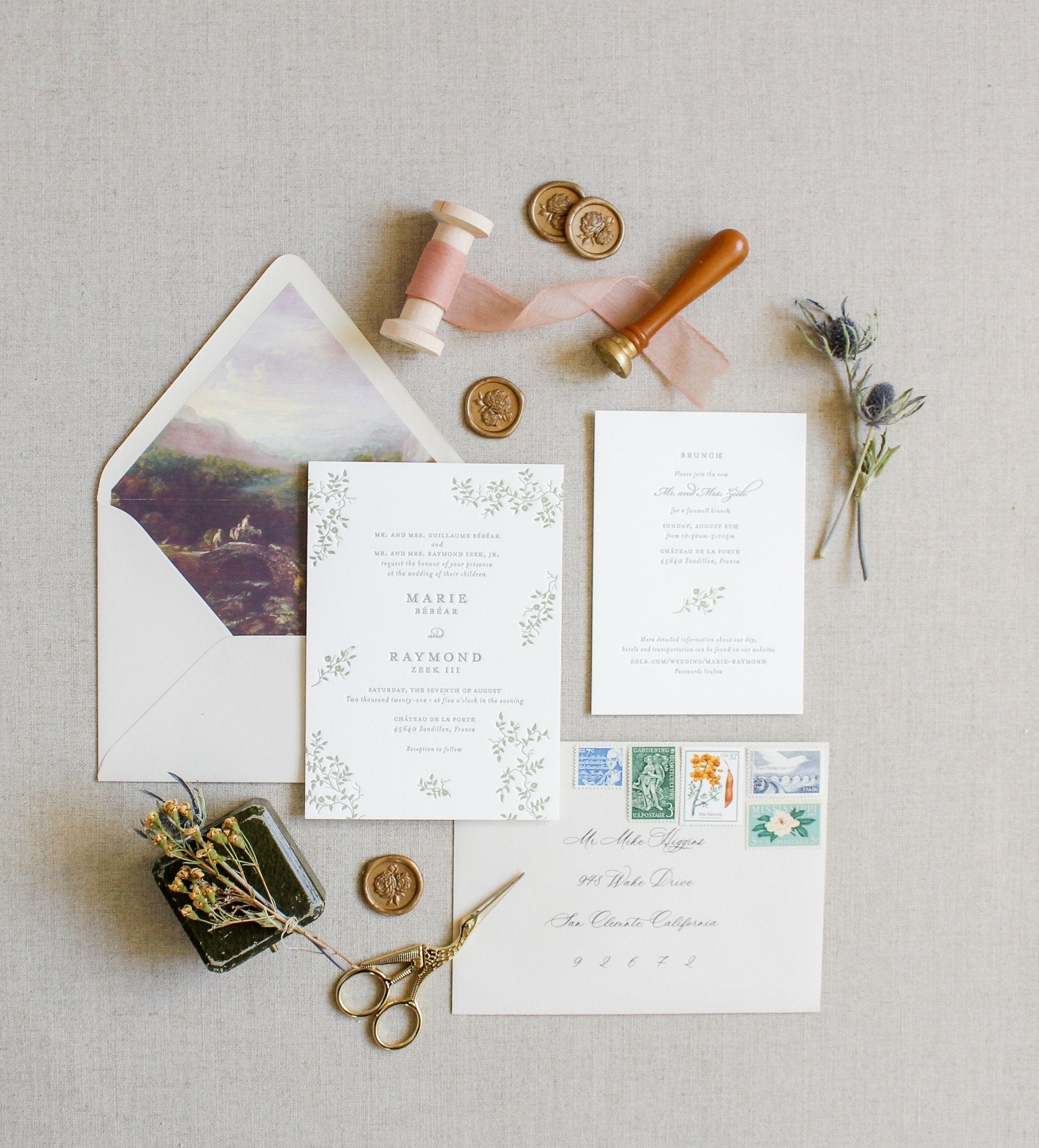 Marie and Raymond – Jen Simpson Design, LLC