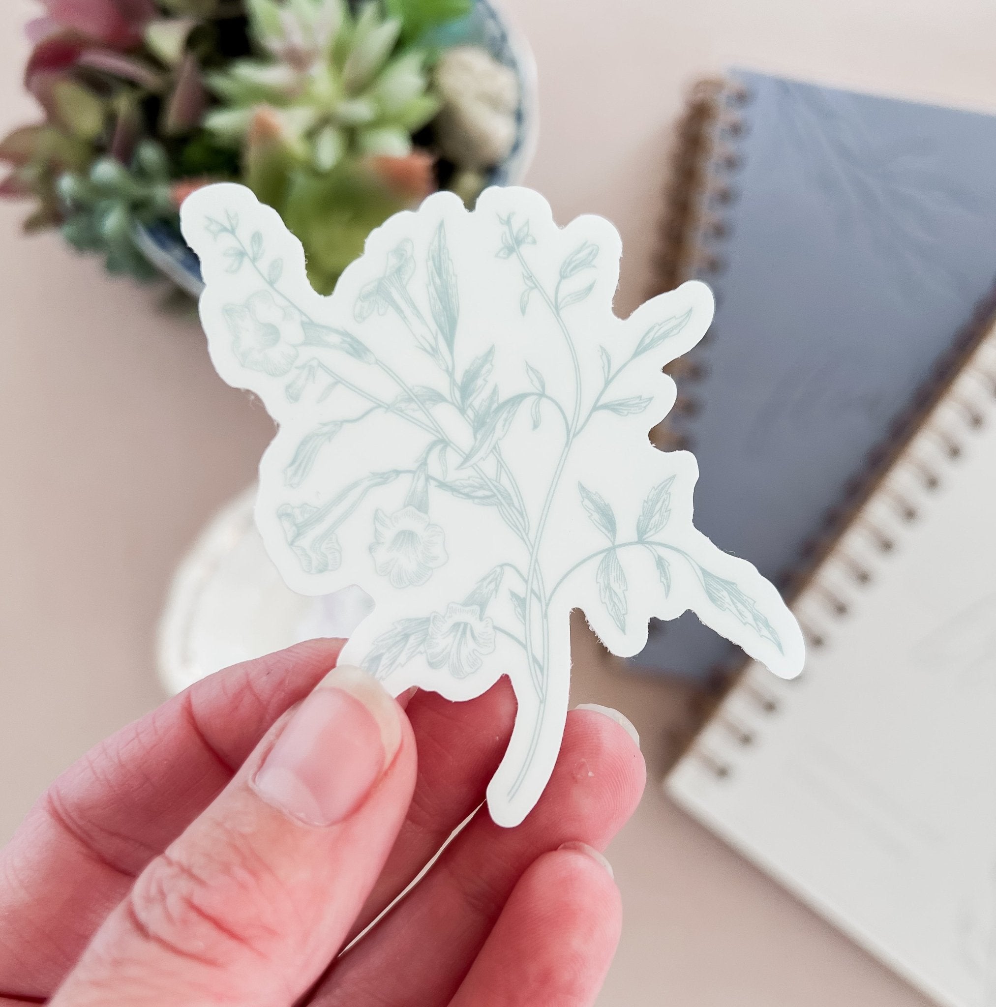 Vintage Floral Sticker – Jen Simpson Design, LLC